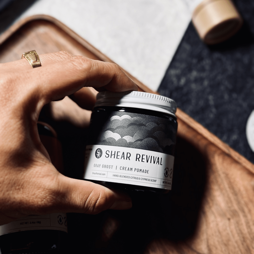 Sáp Shear Revival Gray Ghost Strong Hold Cream Pomade | Wax for men