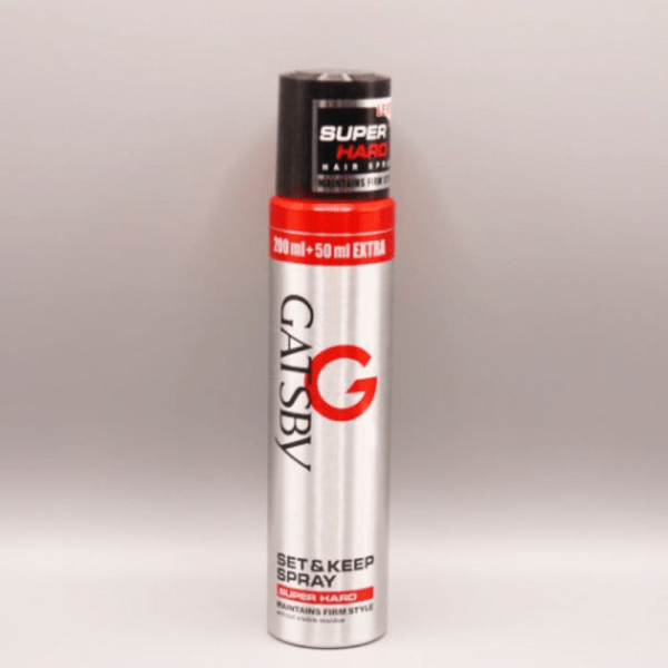 Gôm xịt tạo kiểu tóc GATSBY Set & Keep Spray Super Hard | Wax for men